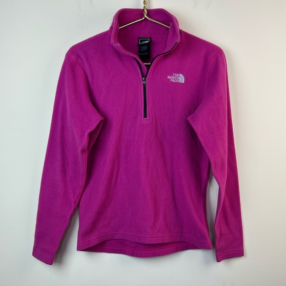 The North Face | Tops | The North Face Pink Fleece Pullover Small ...